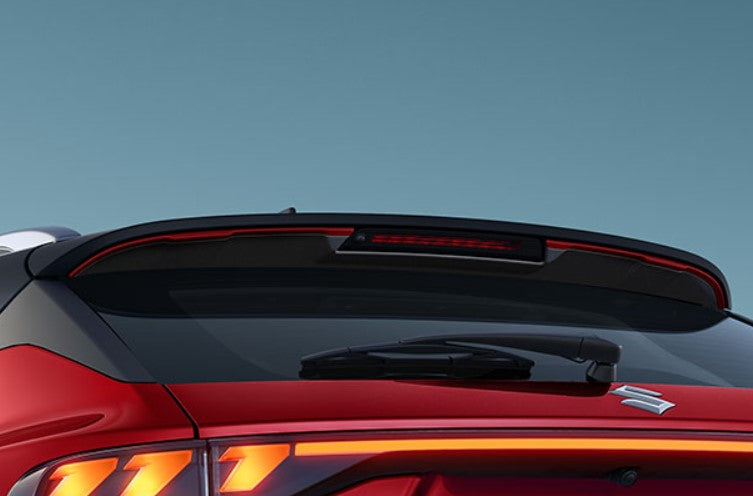 Maruti Suzuki Rear Upper Spoiler Extender - Black + Red | Fronx - 990J ...