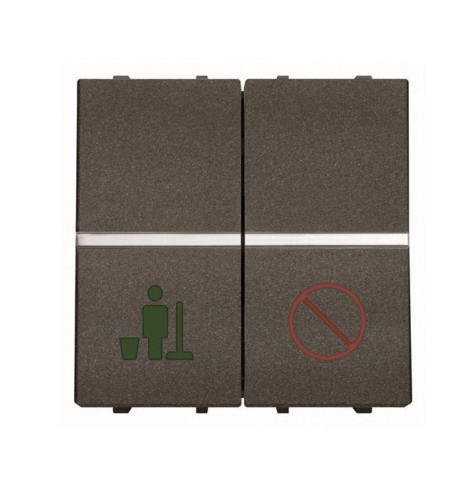 Buy ABB Zenit DND/MUR 2 gang interlocked switch 2M Anthracite ...