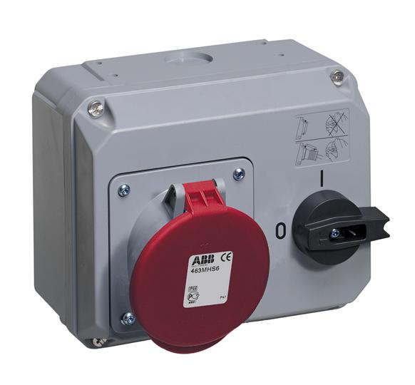 Buy ABB Plugs & Sockets Switched Interlock Socket Outlet 63 Amps ...